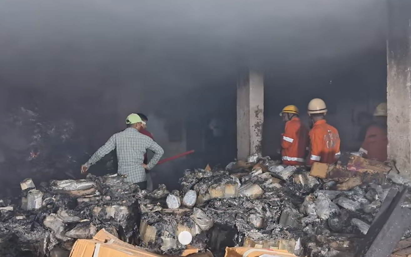 Fire at Pharma warehouse at Honda industrial estate - Pharmaways